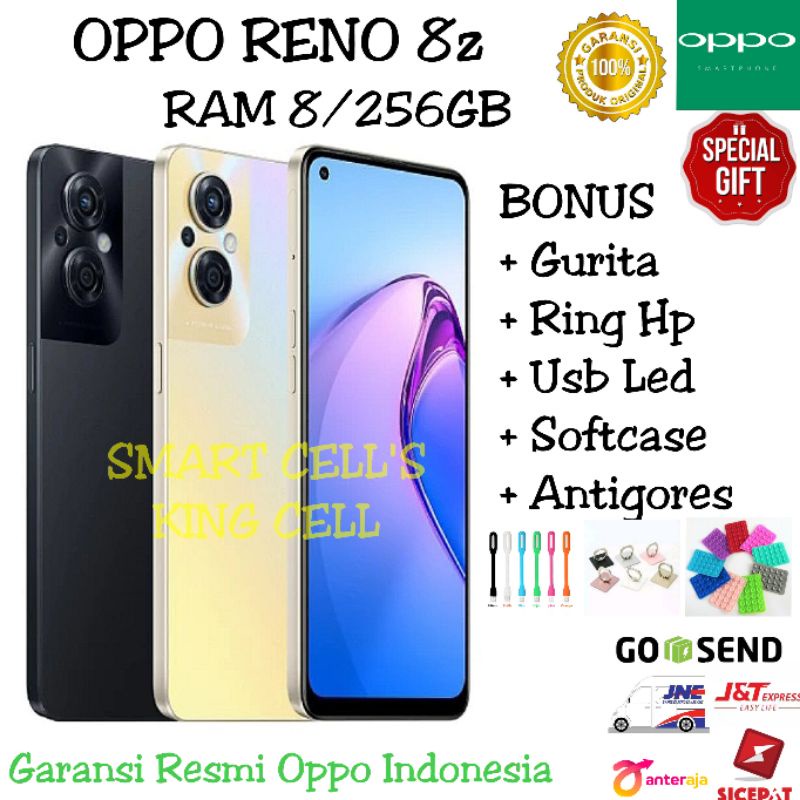 Jual OPPO RENO 8z 5G RAM 8/256GB GARANSI RESMI OPPO INDONESIA | Shopee ...