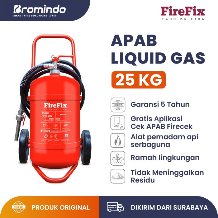 Jual Alat Pemadam Api HFC (Liquid Gas) 25 Kg FireFix - Teruji Lab ...