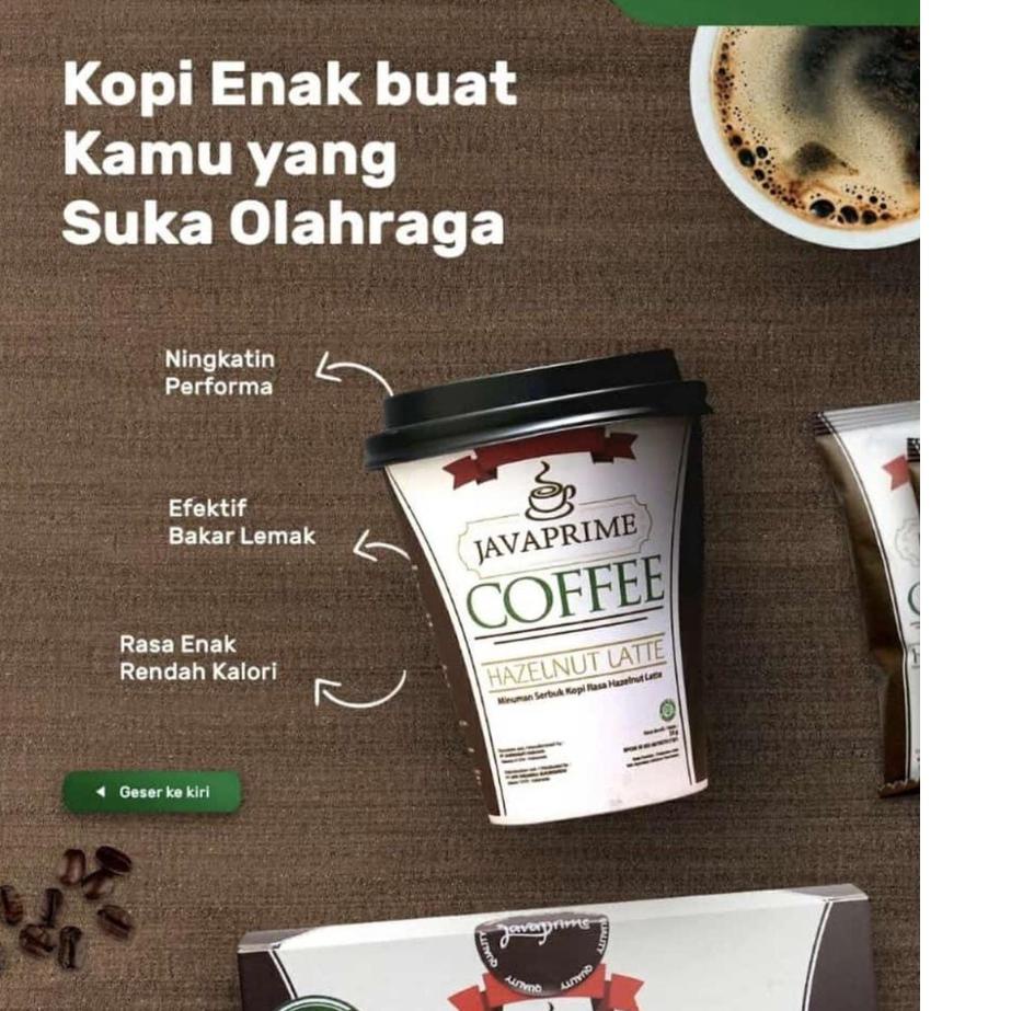 Jual FLASH SALE Java Prime Coffee 300 Grams 12 Sachets Hazelnut Latte ...