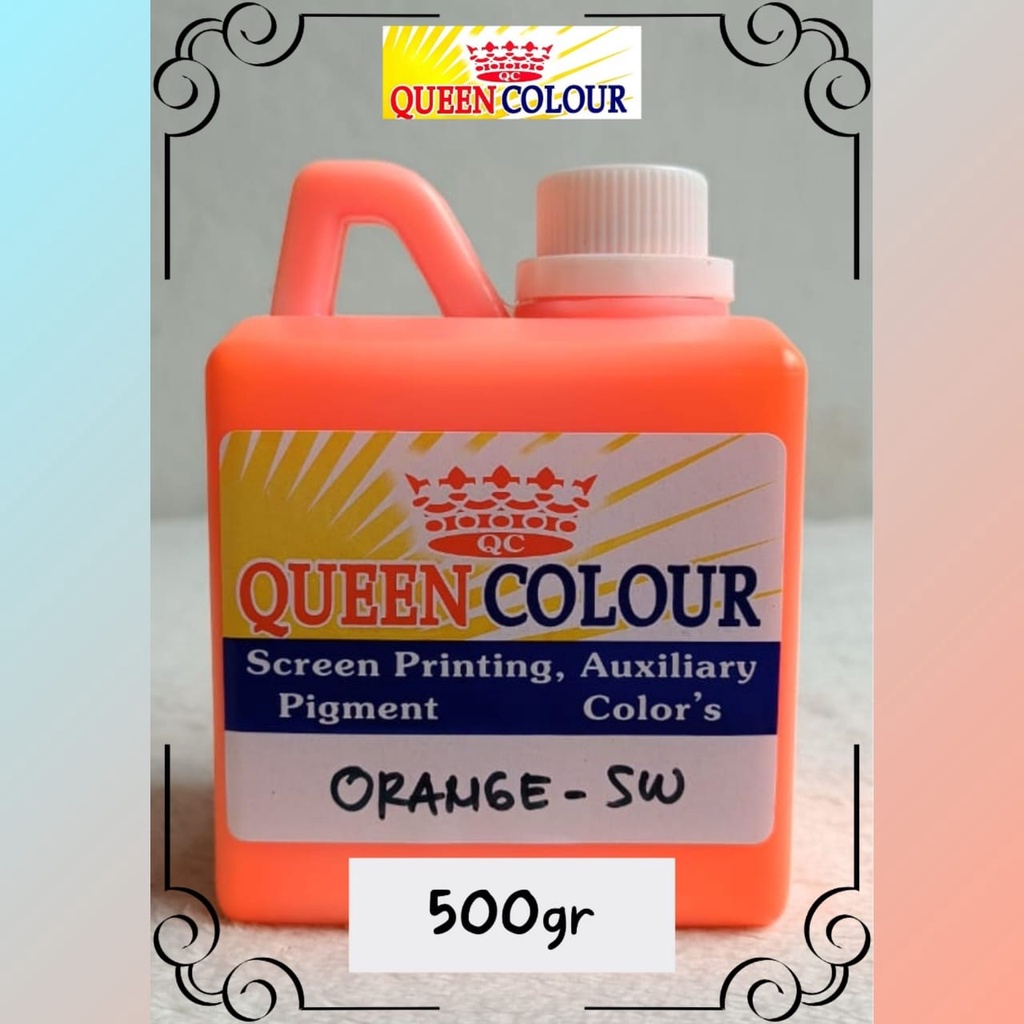 Jual Biang/Pigment Warna Sablon ORANGE - SW (500 gram) | Shopee Indonesia
