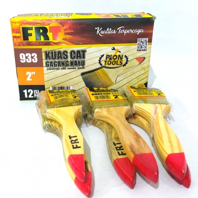 Jual FRT KUAS CAT TEMBOK 2" gagang kayu 933 5 cm cat besi kayu | Shopee ...