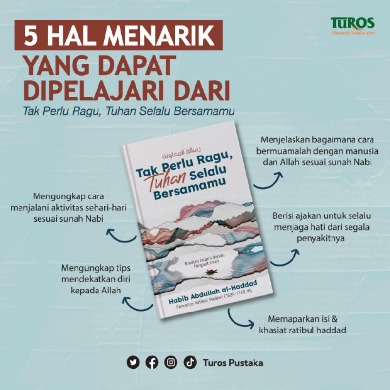 Jual TAK PERLU RAGU, TUHAN SELALU BERSAMAMU Terjemah Risalah al-Muawanah - Amalan Islami Harian ...