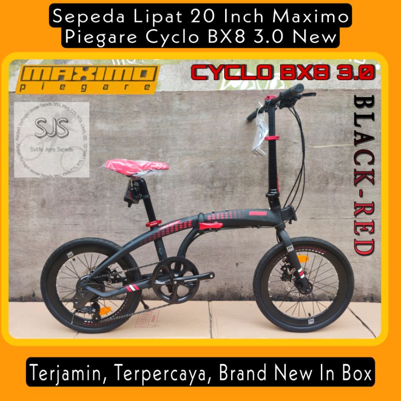 Jual Sepeda Lipat / Folding Bike 20 Inch MAXIMO PIEGARE CYCLO BX8 3.0 Alloy 8 Speed New | Shopee ...
