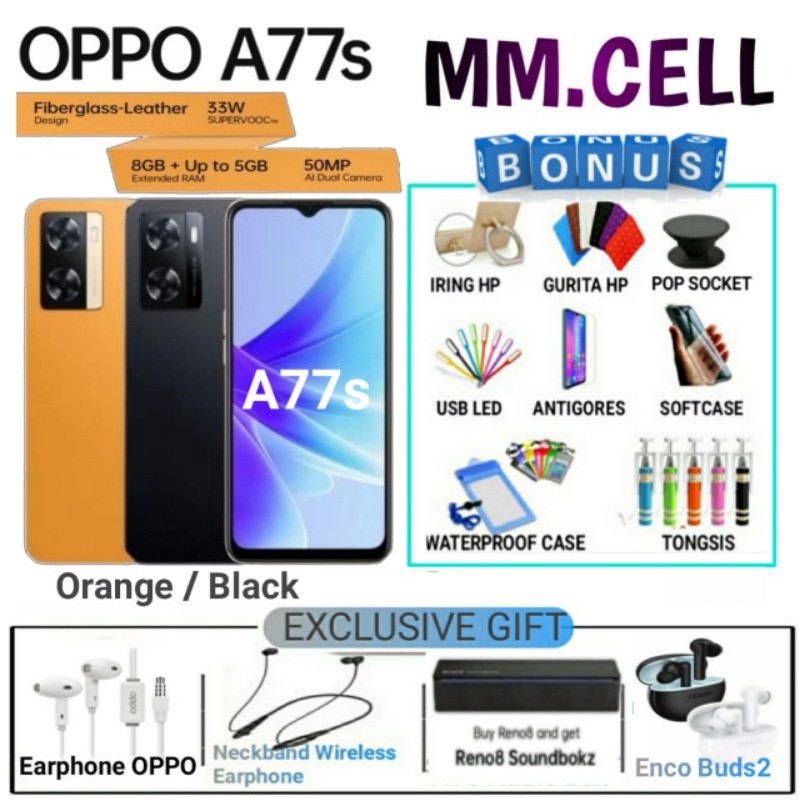 Jual OPPO A77s RAM 8/128 GARANSI RESMI OPPO | Shopee Indonesia