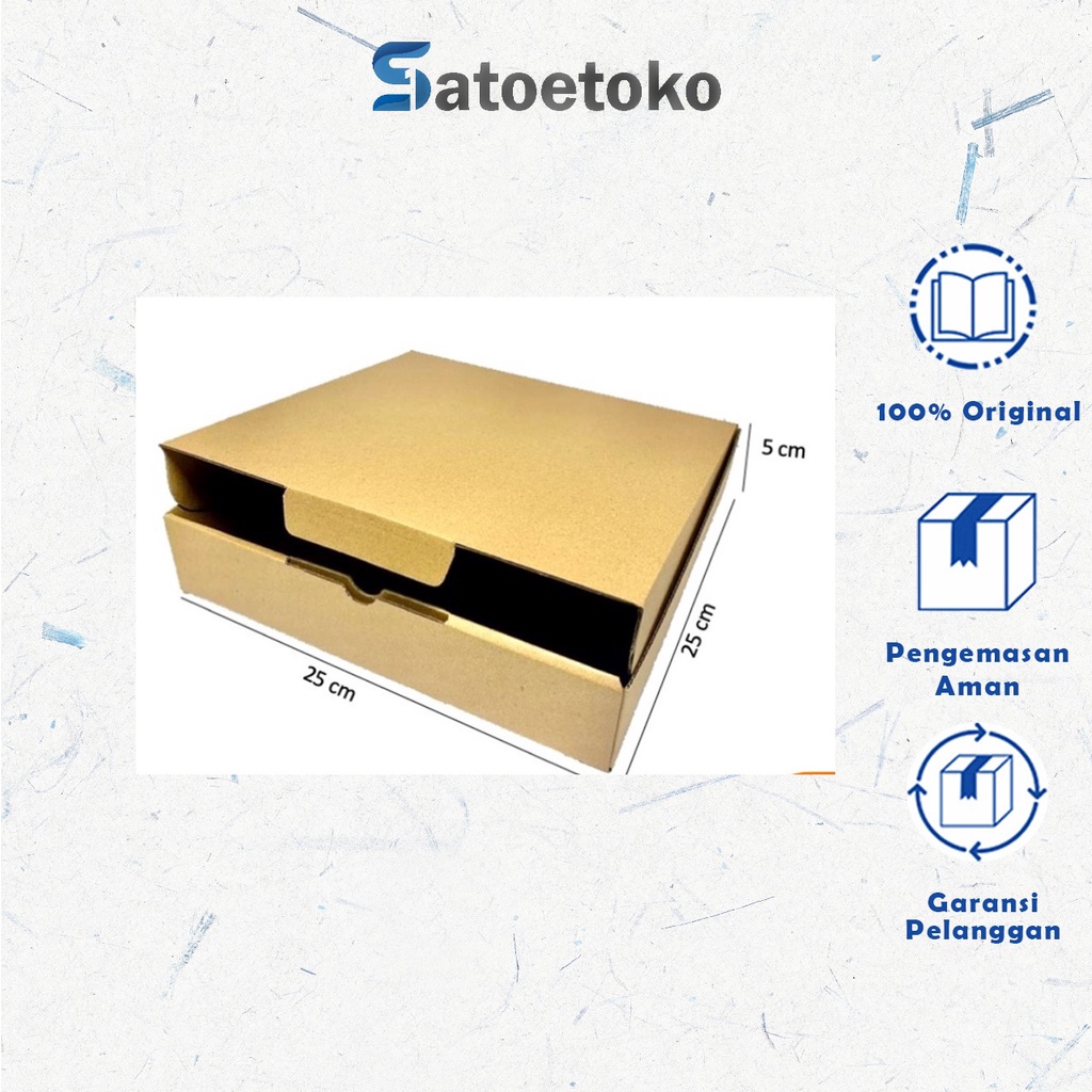 Jual KARDUS | KARTON | DUS BOX POLOS 25X25X5 CM | KARDUS EXTRA PACKING ...