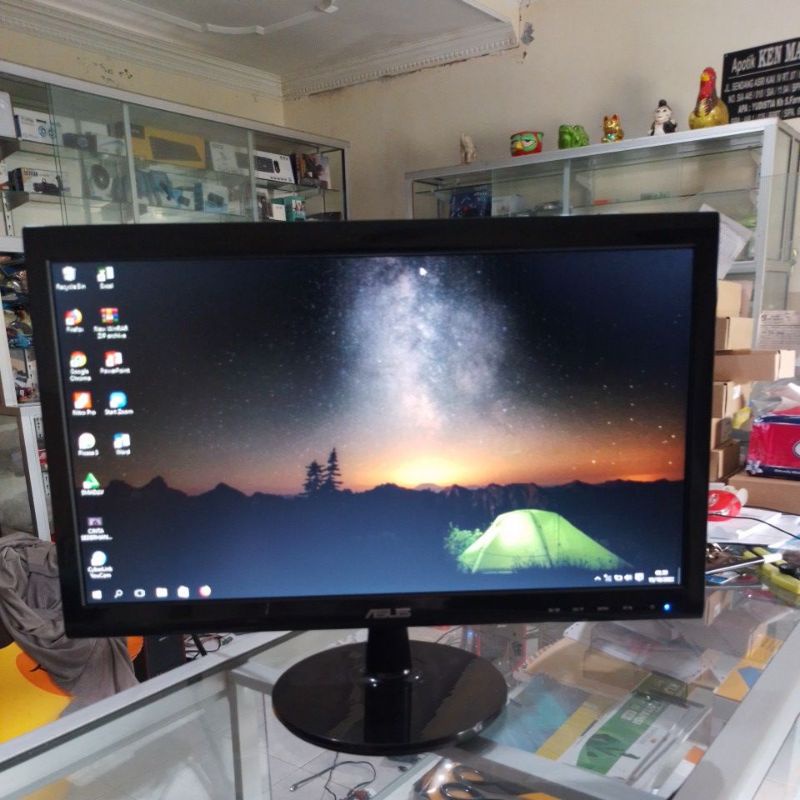 Jual monitor led lcd komputer pc bekas murah Asus 20 inc normal tinggal ...