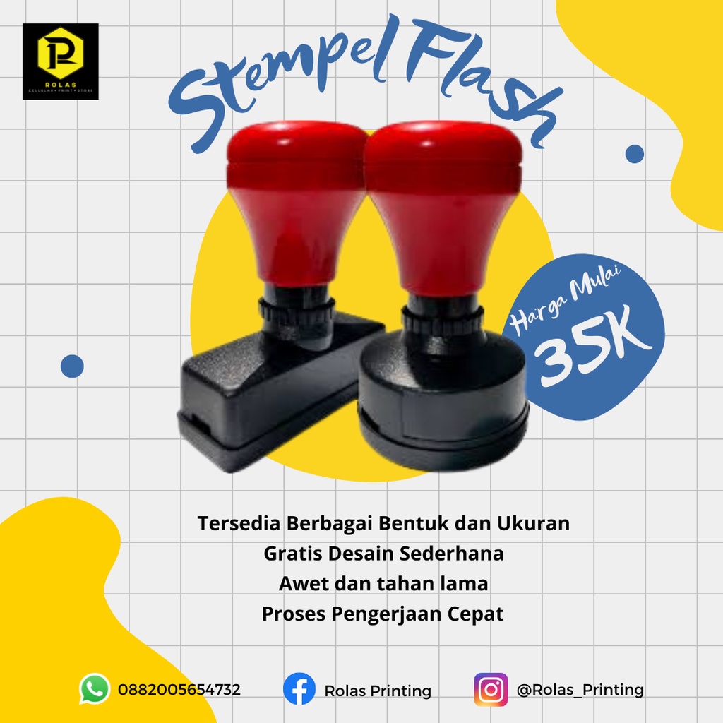 Jual Cetak Stempel Flash (Langsung Jadi) | Shopee Indonesia