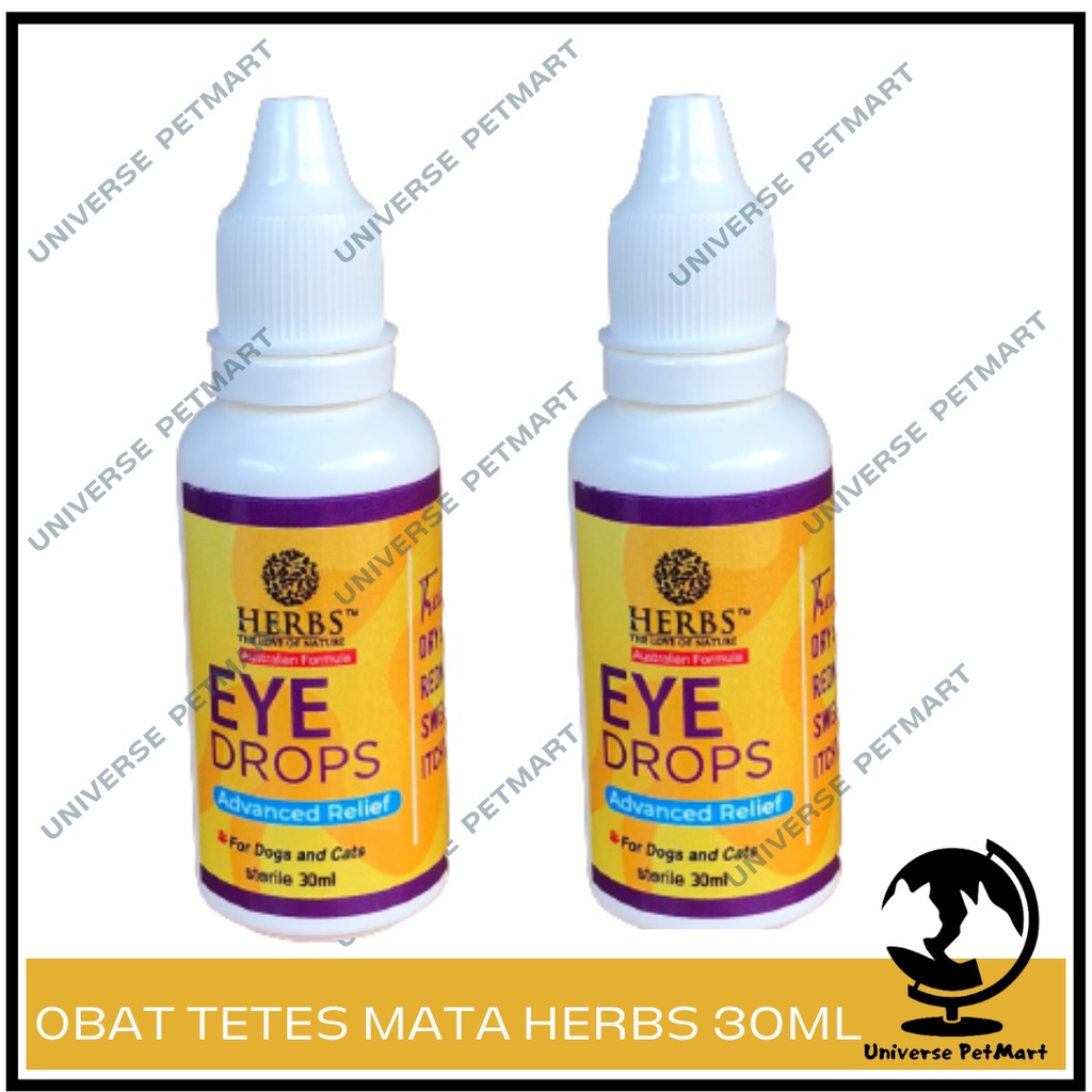Jual Obat Tetes Mata 30ml / HERBS Eye Drop Kucing Anjing | Shopee Indonesia