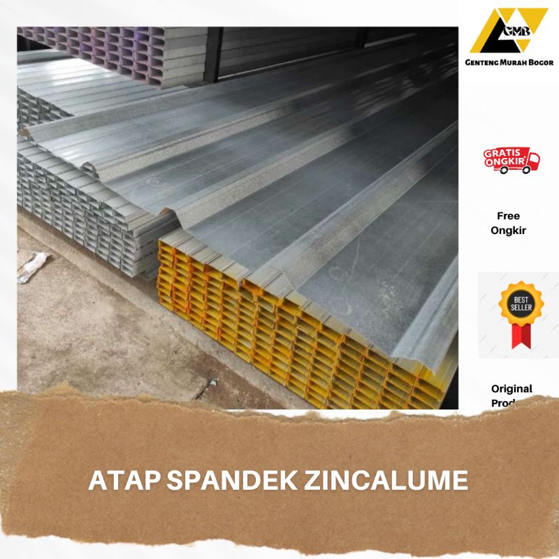 Jual Atap Rumah Spandek Zincalume Bahan Seng Dan Aluminium Murah ...