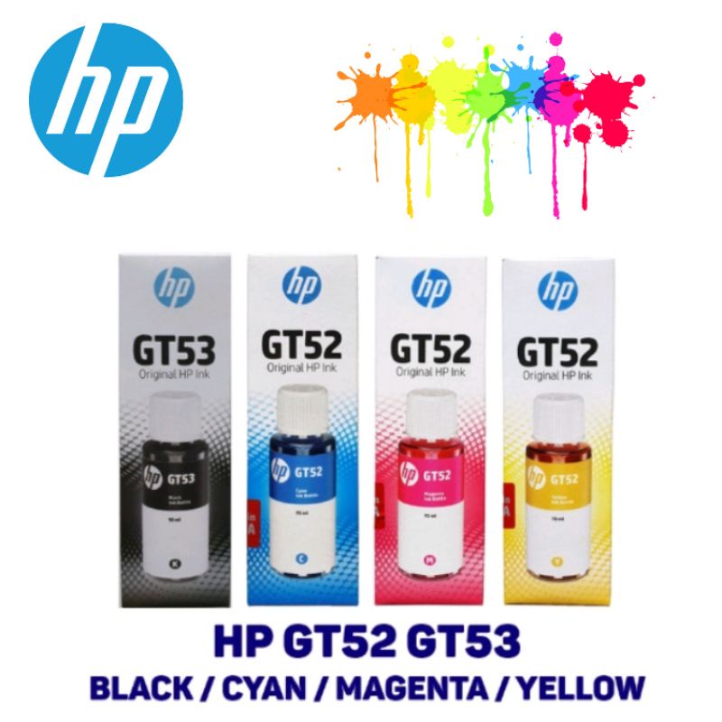 Jual 1Set Tinta HP GT53 & GT52 For Printer GT5810 GT5820 ( New Model ...