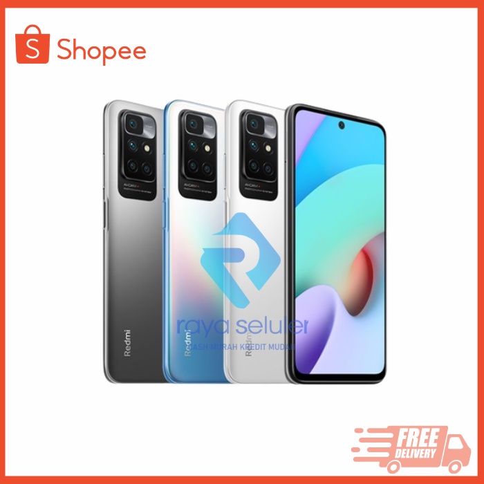 Jual XIAOMI REDMI 10 2022 RAM 4/64GB atau RAM 6/128GB - MediaTek Helio G88 - Kamera 50MP Quad ...