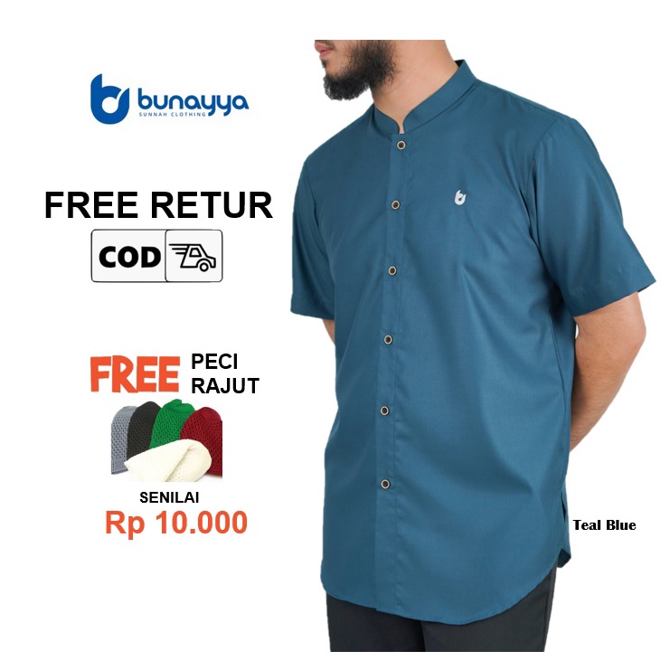 Jual Kemeja Koko Fadl Lengan Pendek Bunayya Sunnah Clothing Baju Kemko ...