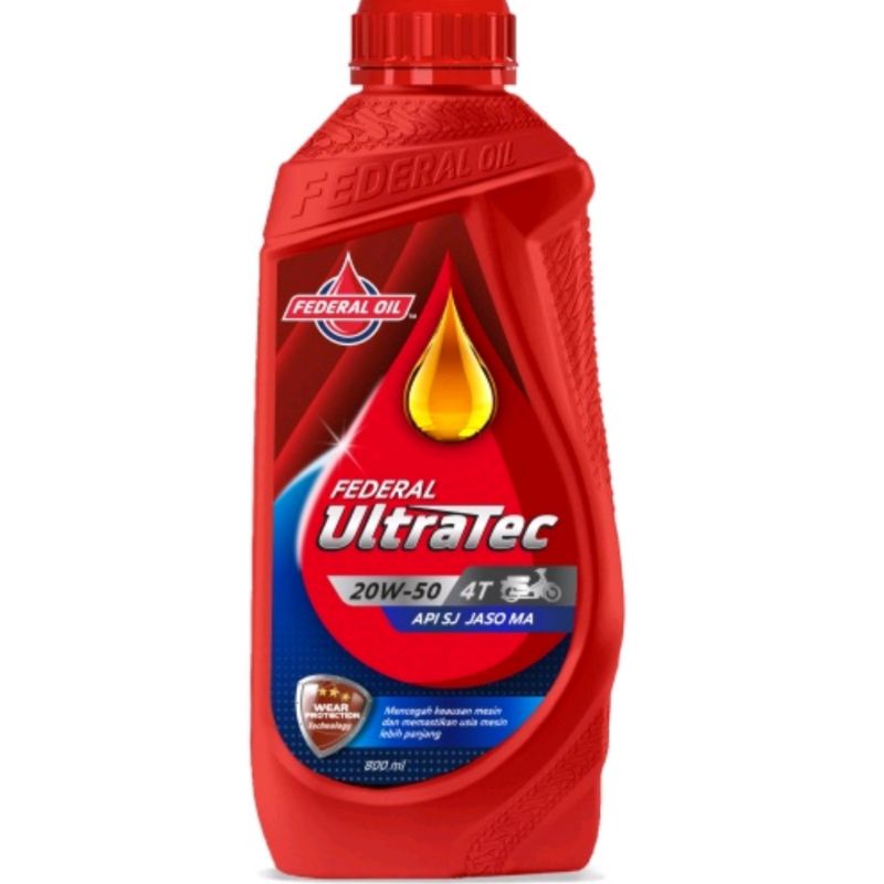 Jual FEDERAL OIL ULTRATEC 20W-50 JASO MA OLI 1 LITER LUBRICANTS Oli ...