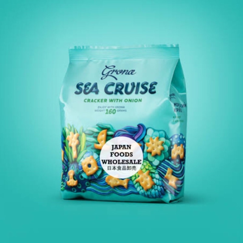Jual Grona Crackers Sea Cruise With Onion / biskuit impor / cemilan ...