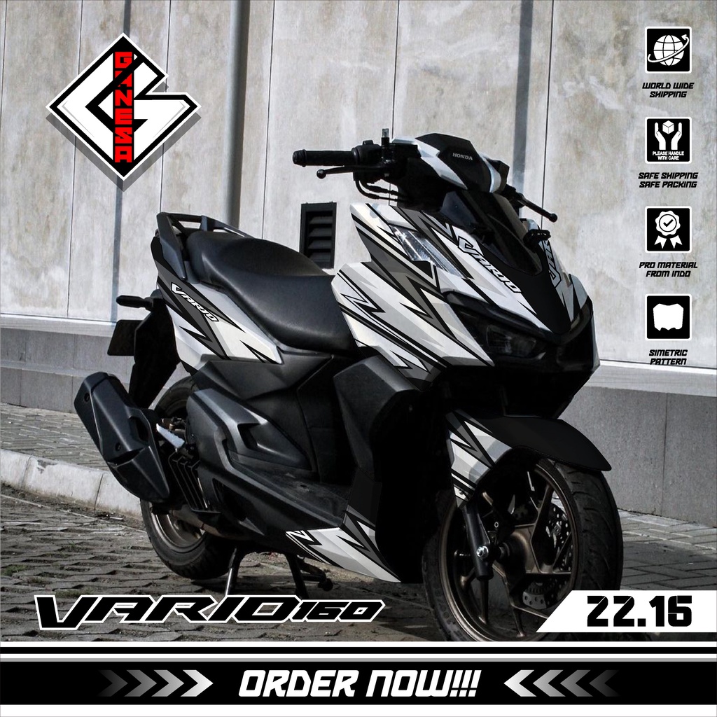 Jual Decal sticker Honda Vario 160 New ABS/NON ABS fullbody Dekal ...