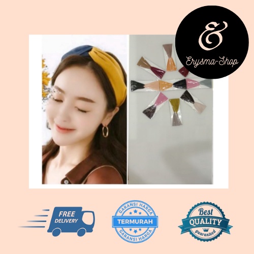 Jual ERYSMA-SHOP | BANDANA SILANG POLOS - BANDO KAIN DUA WARNA | Shopee ...