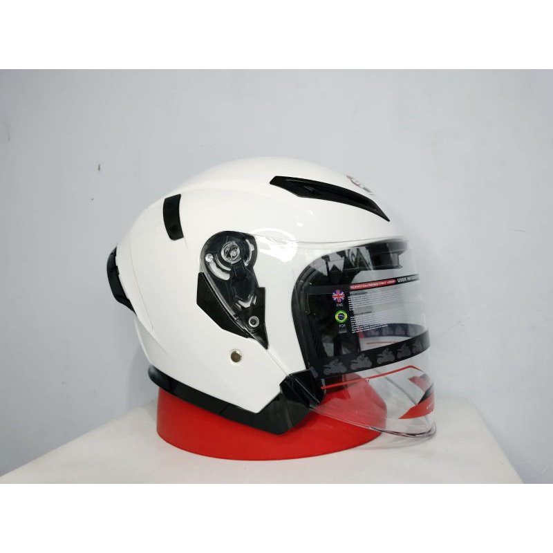 Jual Helm Scott GP Tech Solid White Original 100% ( Ogkir Termurah 2kg ...