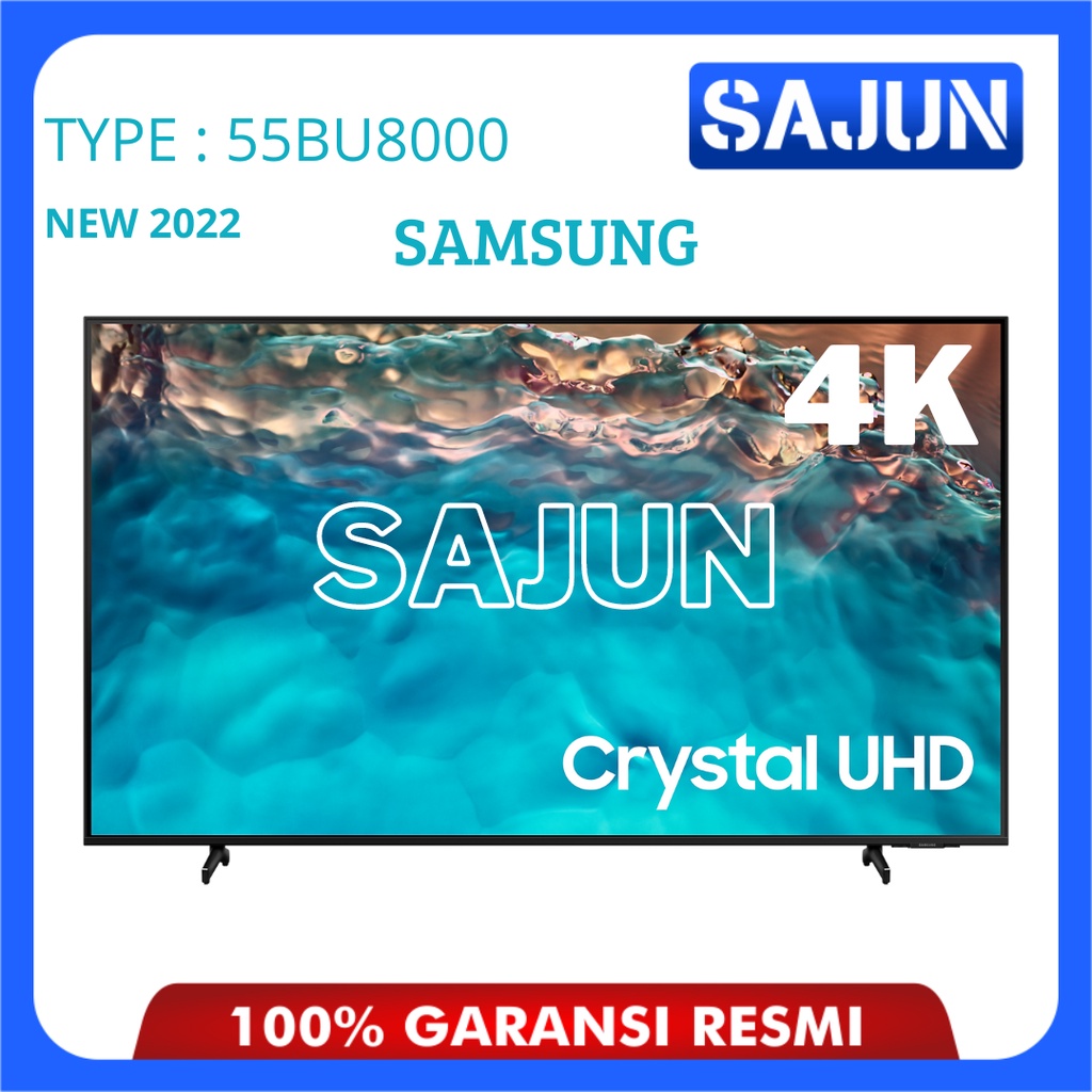 Jual Samsung Smart TV 55 Inch 55BU8000 Crystal UHD 4K BU8000 | Shopee Indonesia