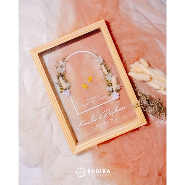 Jual Mahar Pernikahan Transparan Rustic Mahar Nikah Rustik Bunga SERIES ...