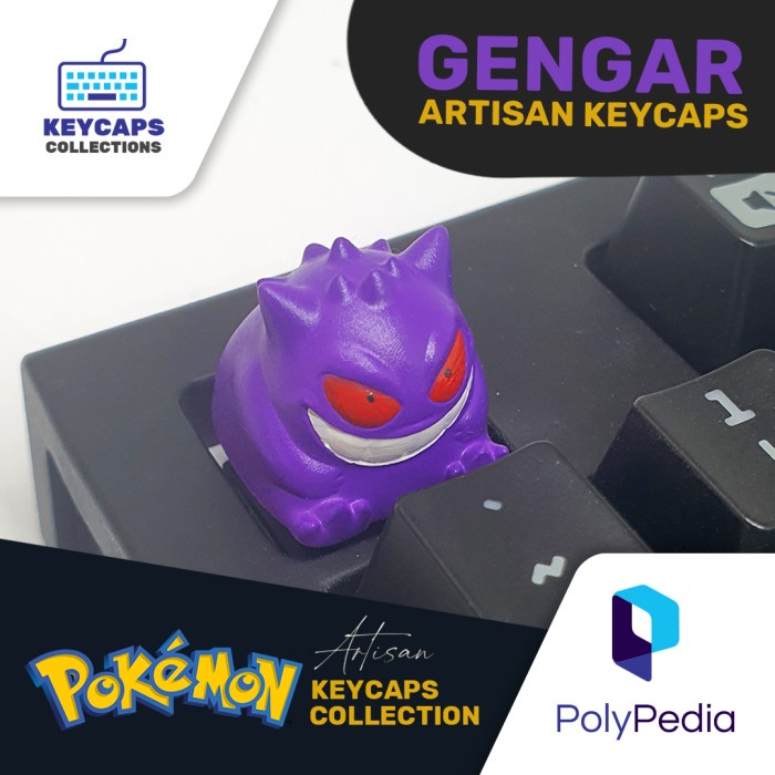 Jual Wow Pokemon Gengar Artisan Keycap /Keycaps Limited | Shopee Indonesia