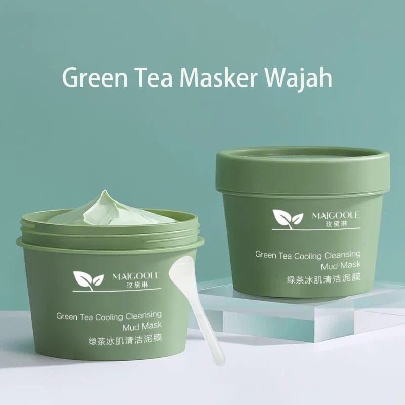 Jual [READY STOCK] Maigoole Masker wajah Green tea clay mask 100g ...