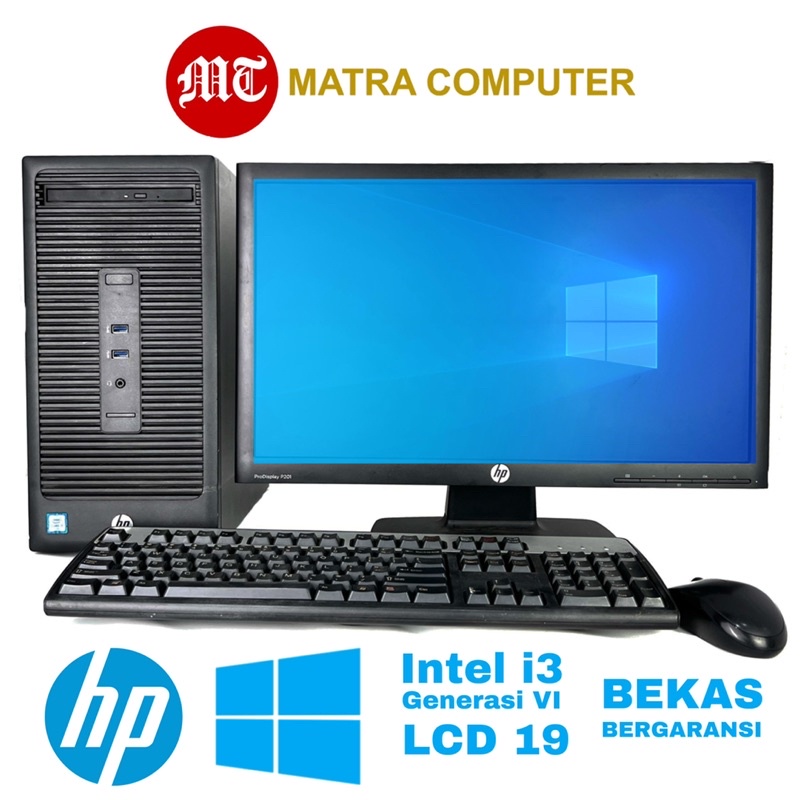 Jual Paket lengkap Komputer PC HP core i3 6100 LCD 19 inch 280 G2 MT ...