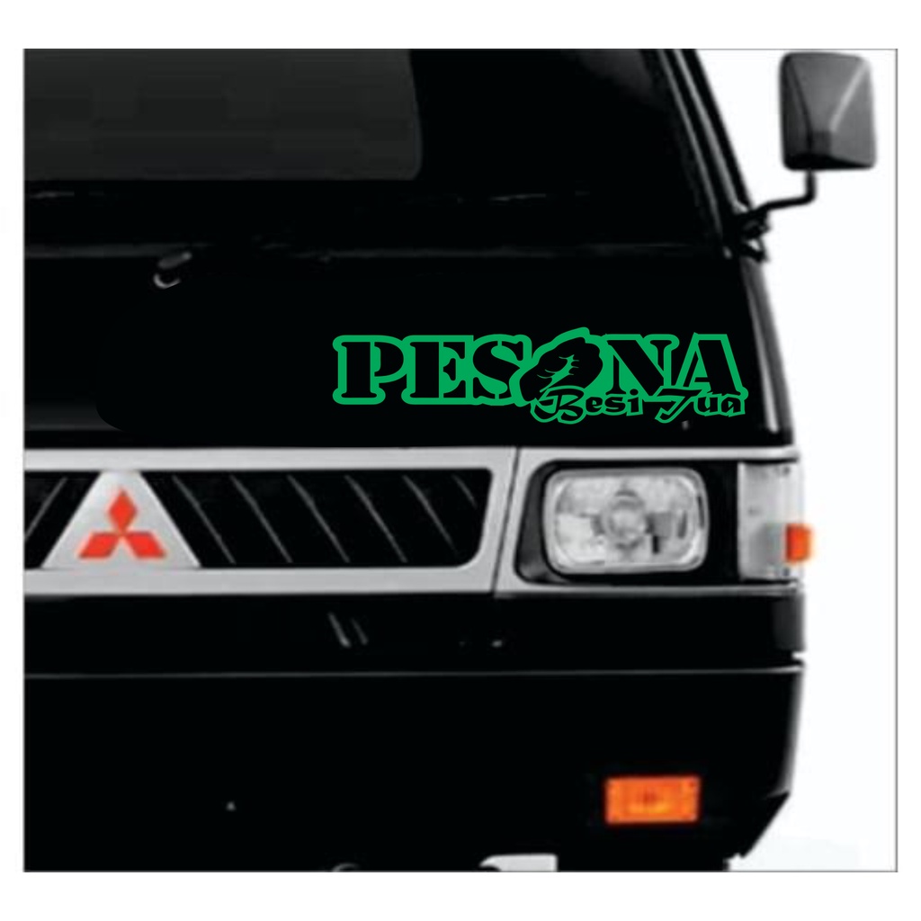 Jual Cutting Sticker Mobil tulisan pesona besi tua | Shopee Indonesia