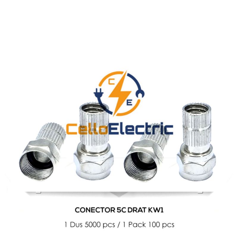 Jual Jack Connector TV F Drat / Connector Antena TV Besi | Shopee Indonesia