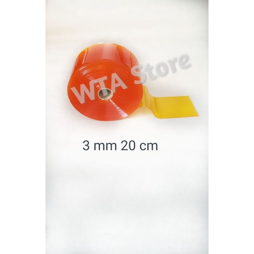 Jual TIRAI PVC STRIP CURTAIN TIRAI PLASTIK Per Meter warna ORANGE ...