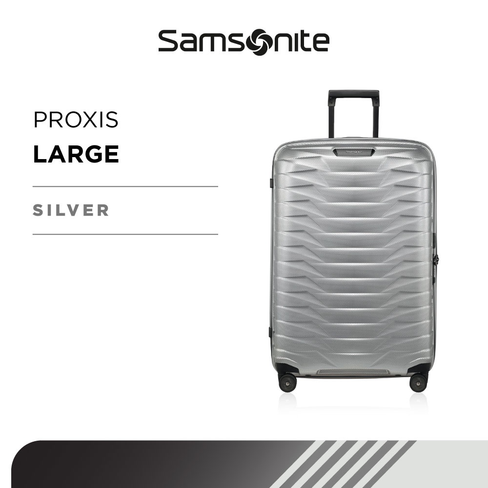 Jual Samsonite Koper Hardcase Proxis Spinner 28 Inch - Silver | Shopee ...
