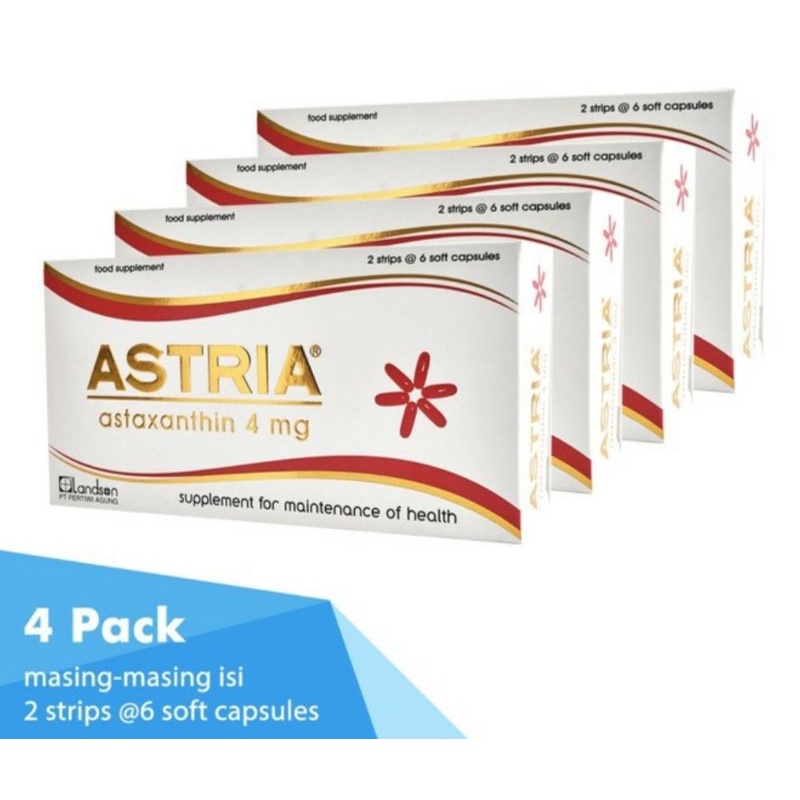 Jual Astria Box Astaxanthin 4 Mg Family Pack | Shopee Indonesia