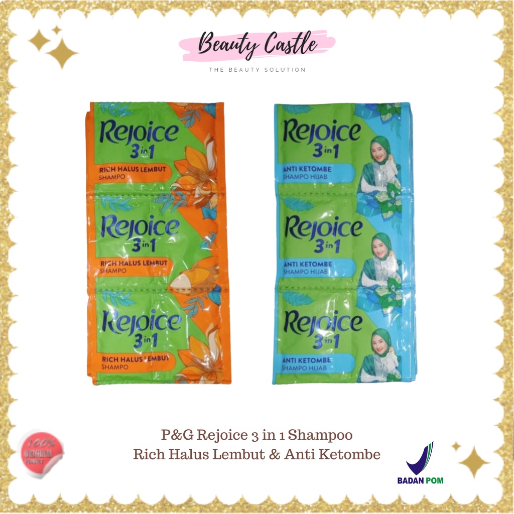 Jual Pandg Rejoice 3 In 1 Shampoo Hijab Shampoo Sachet Anti Ketombe