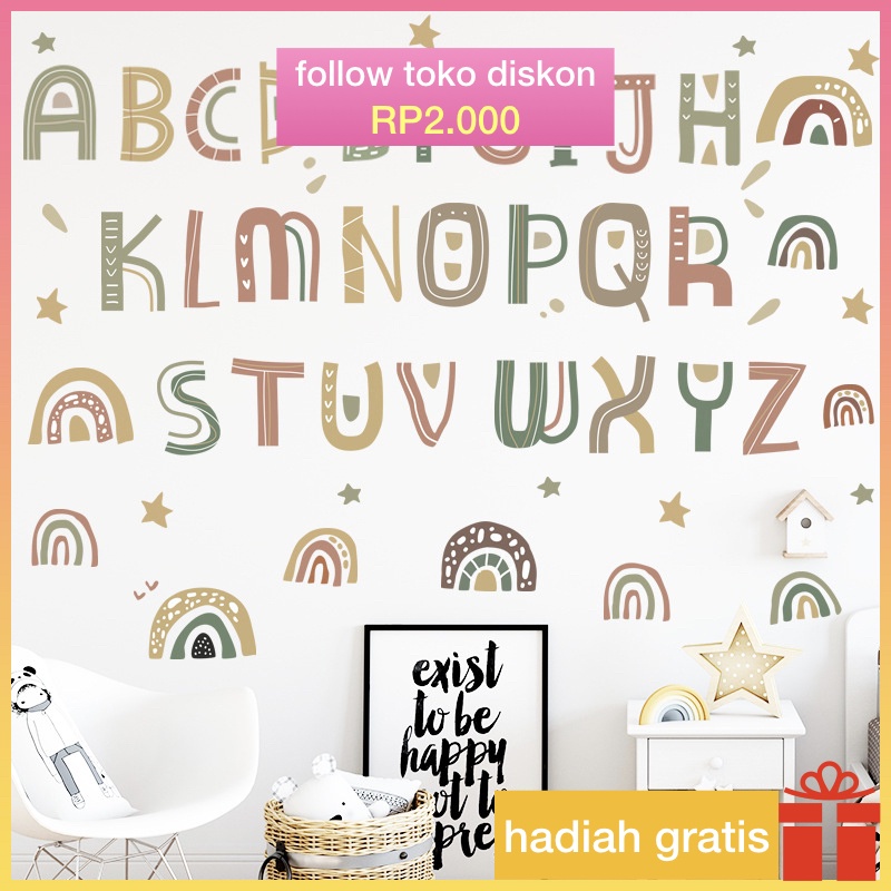 Jual wall sticker dinding / kertas dinding wallpaper stiker dinding ...