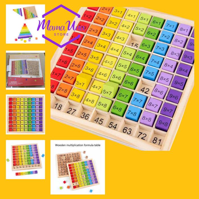 Jual Counting Games Mainan Anak Kayu Tabel Matematika Hitung Kali ...