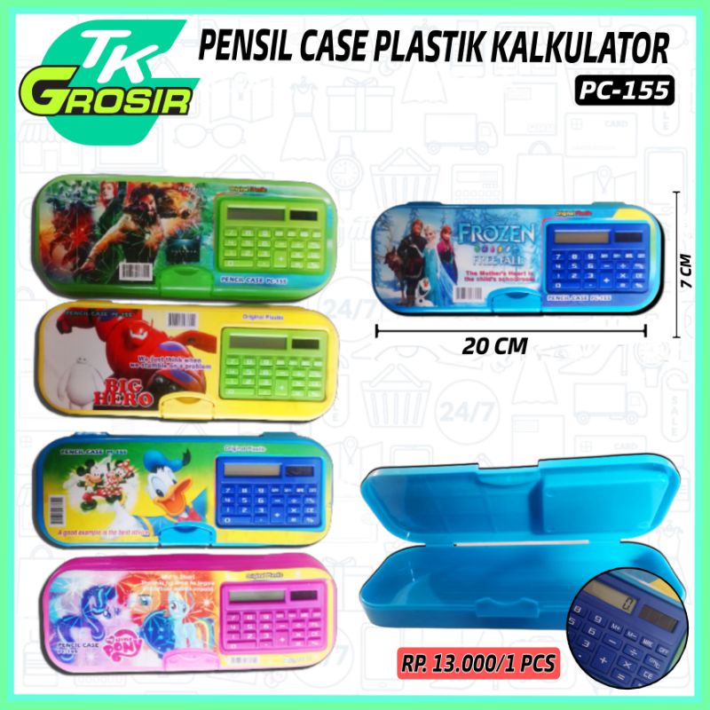 Jual Pensil Case Plastik Calculator/Tempat Pensil Kalkulator/Tempat ...