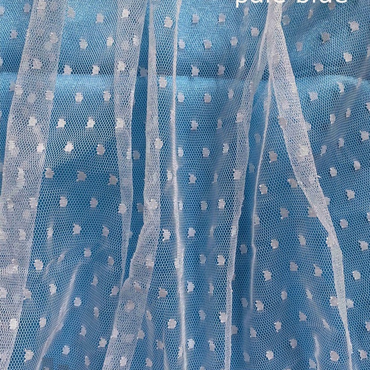 Jual KAIN TILE HALUS DOT / BINTIK / SOFT TULLE POLKADOT HARGA PER 0,5 ...