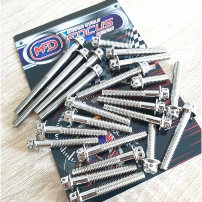 Jual Baut probolt blok mesin tiger beat rxking ninja 150 baut bak mesin | Shopee Indonesia