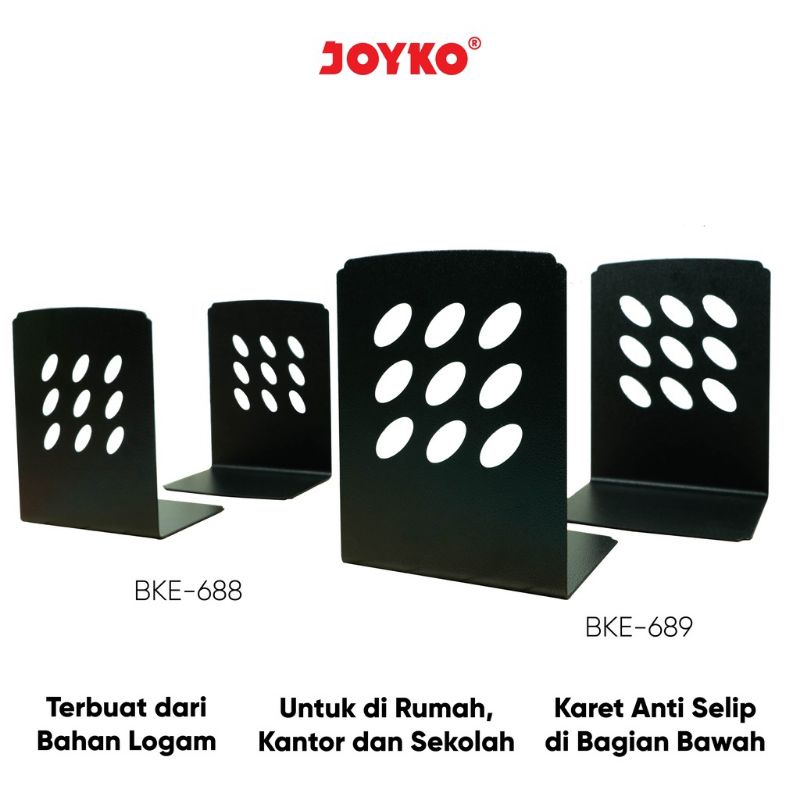 Jual JOYKO Pembatas Buku Besi BKE- 688 atau BKE-689, Sandaran, Penahan ...