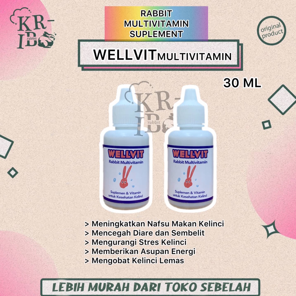 Jual Vitamin Kelinci - Wellvit Rabbit Multivitamin | Shopee Indonesia