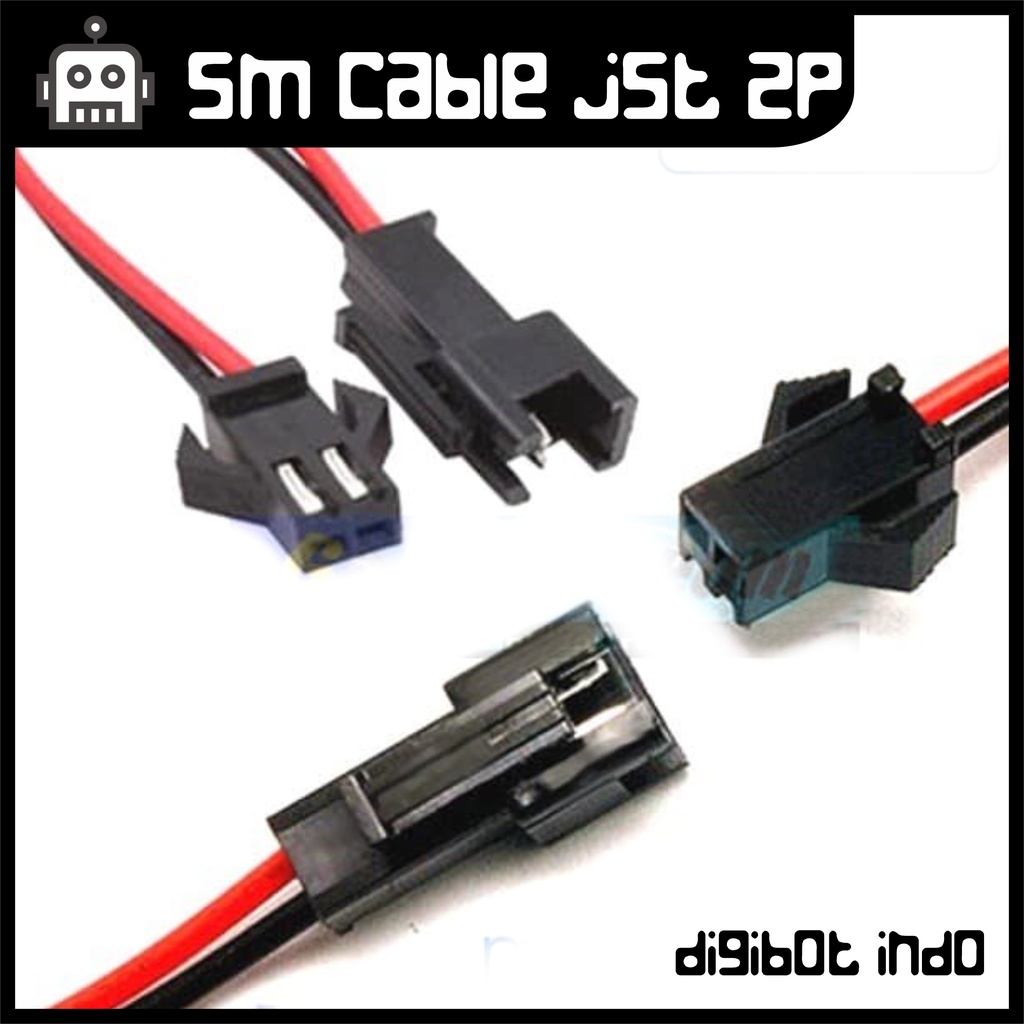Jual SM Connector Cable pair 2 Pin - JST 2P | Shopee Indonesia