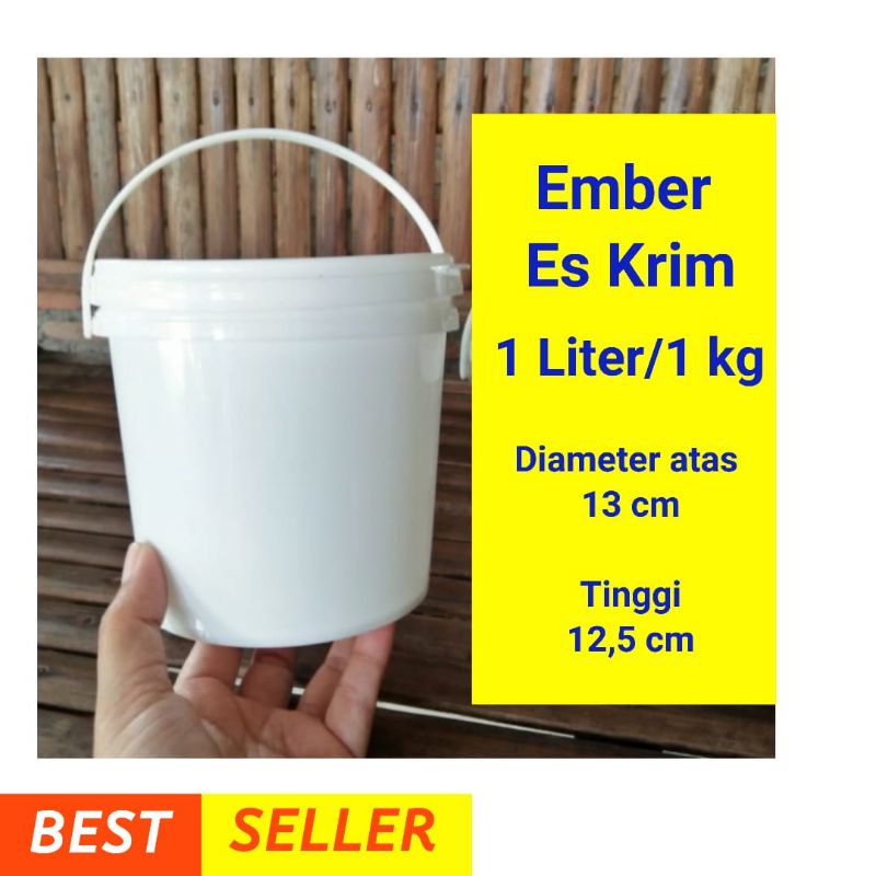 Jual ember es campina 8 liter/box es cream/ember es/ember ikan cupang ...