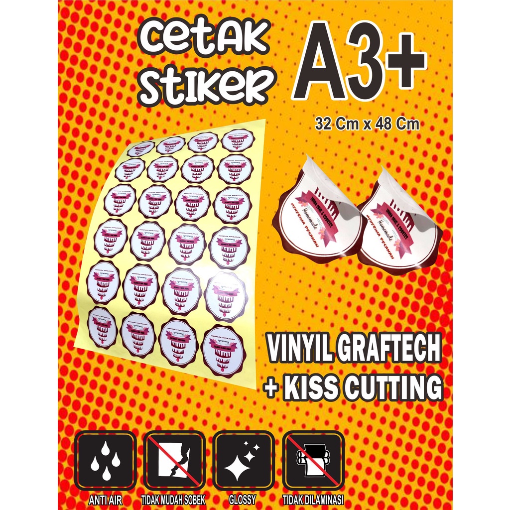 Jual stiker label kemasan makanan minuman label nama custom bisa desain ...