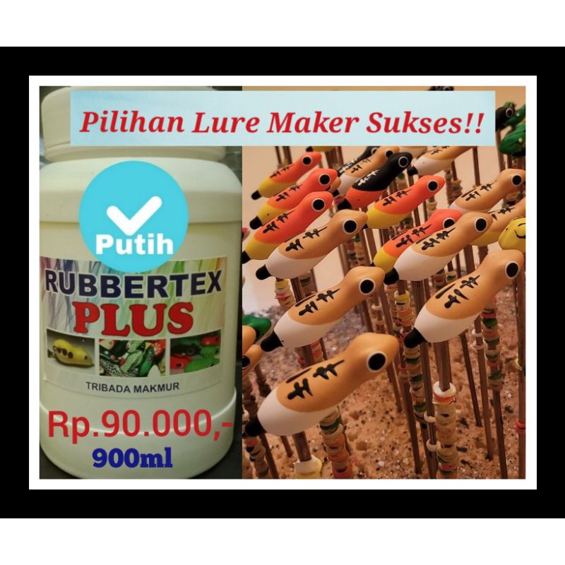 Jual BAHAN SOFT FROG RUBBERTEX PLUS/PUTIH PEKAT 900ml | Shopee Indonesia
