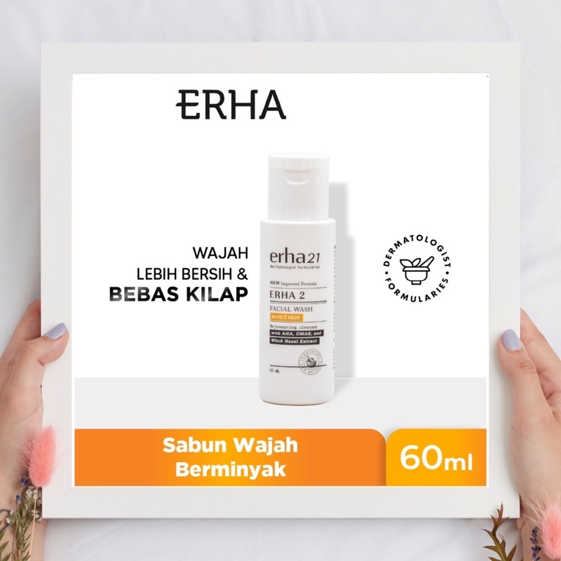 Jual Erha 2 Facial Wash for Oily Skin 60 ml - Sabun Wajah Kulit ...