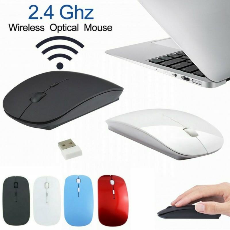 Jual Mouse Wireless Tanpa Kabel Super Slim 4d USB 2 4 GHZ Optical Model ...