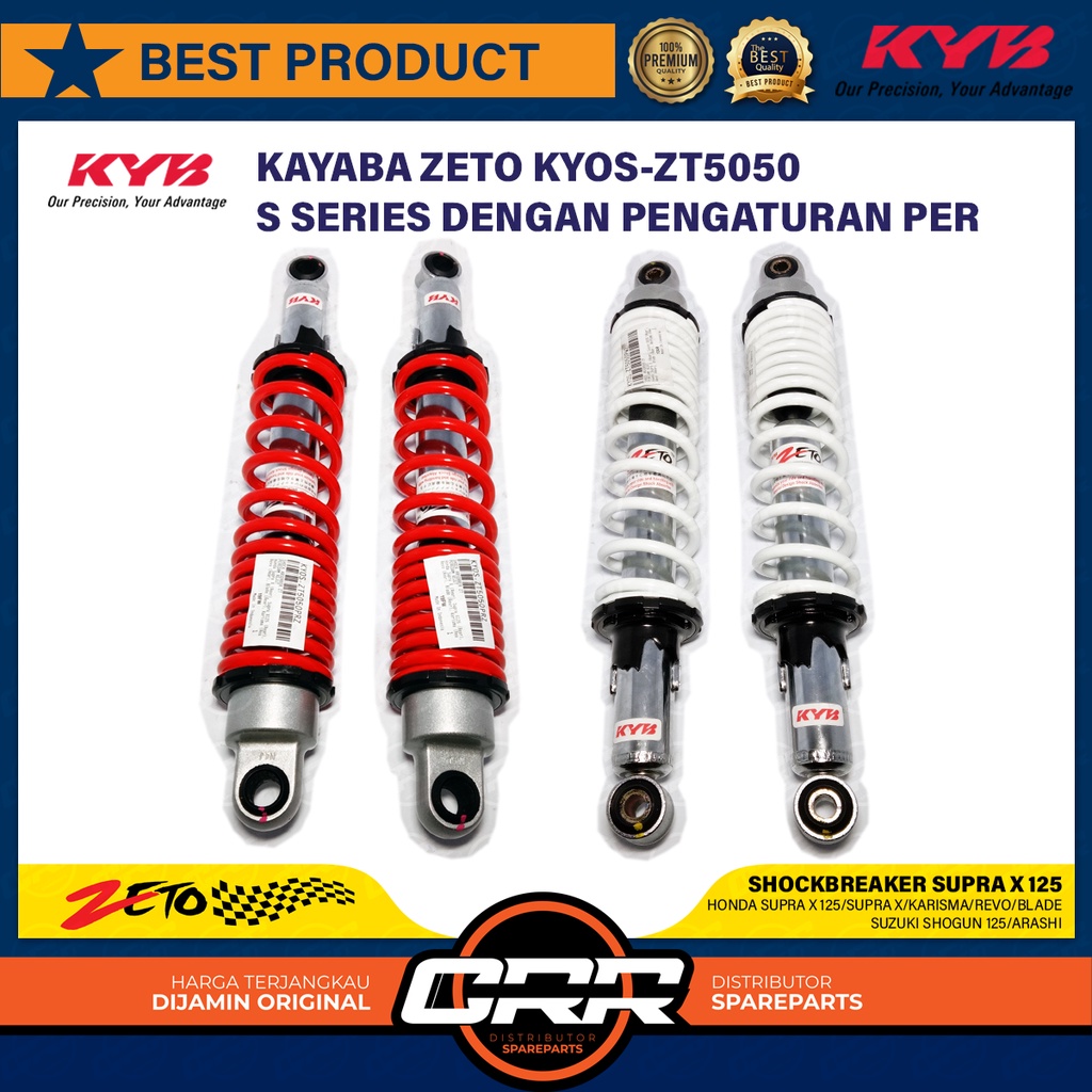 Jual Sok Belakang KAYABA Zeto Supra X Supra X125 Revo Blade Karisma Supra Fit Shogun 125 Arashi ...