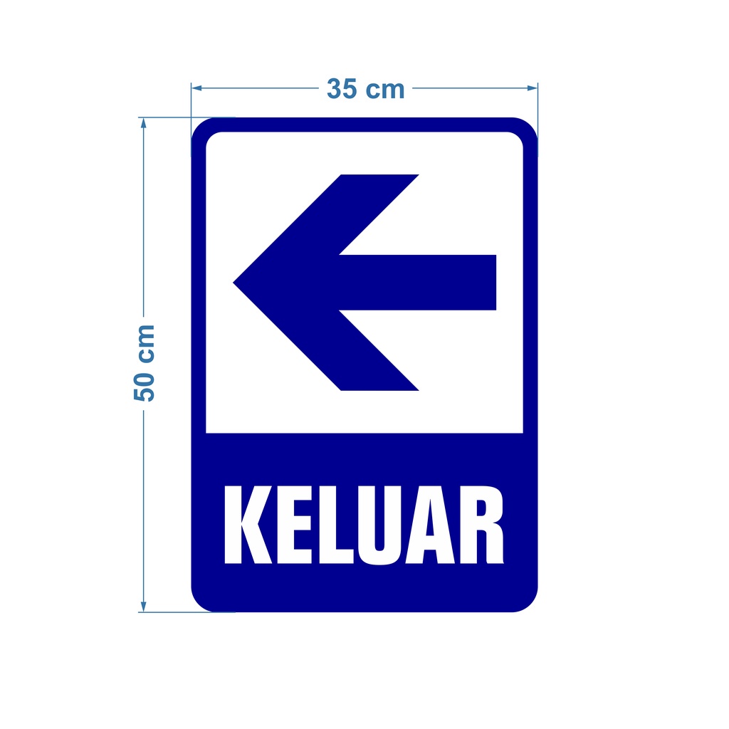 Jual STIKER RAMBU Arah keluar Bahan REFLEKTIF | Shopee Indonesia