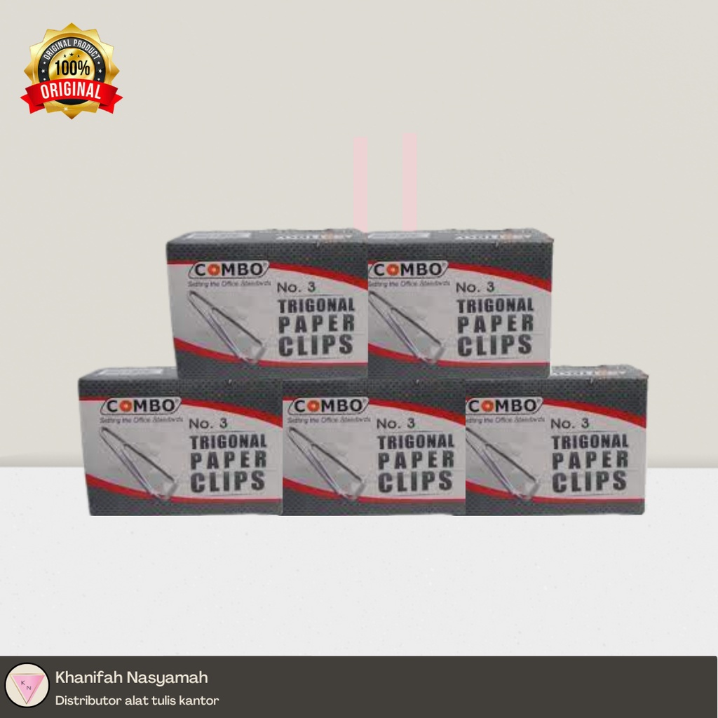 Jual PAPER CLIP | CLIP COMBO NO 3 | TRIGONAL PAPER CLIP NO 3 | Shopee ...