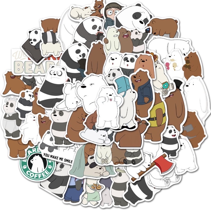 Jual STICKER GRAFFITI BERUANG WE BARE BEARS LUCU ANTI AIR UNTUK ...