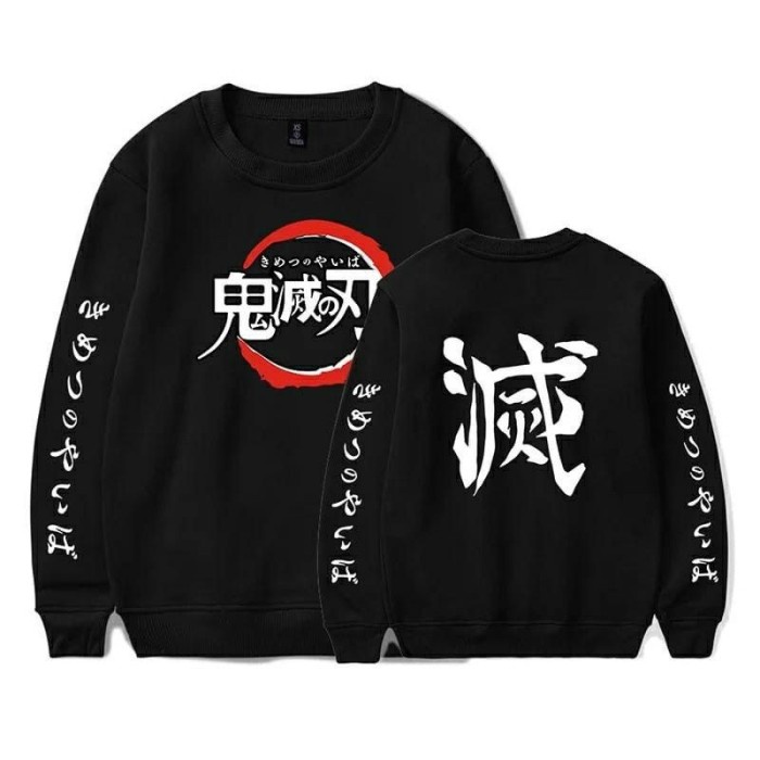 Jual Hoodie Anime Kimetsu No Yaiba Demon Sweater Anime Jepang Premium ...